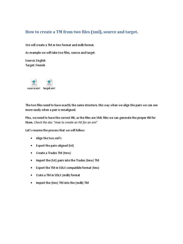 How To Create A TM From Two Files | PDF | Areas Of Computer Science ...