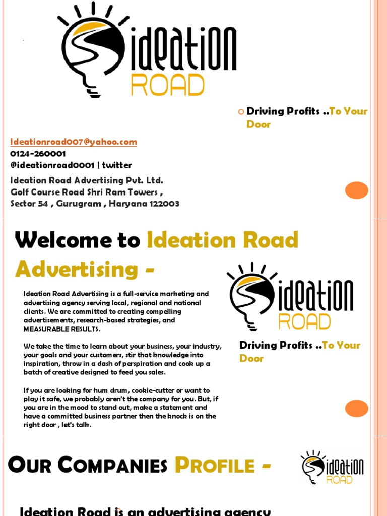 Ideation Road - 2 | PDF | Graphic Design | Advertising