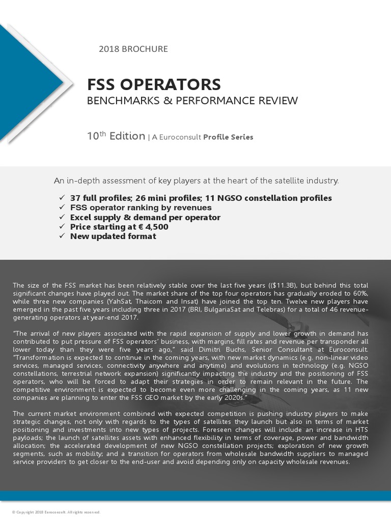 Fss Operators: Benchmarks & Performance Review | PDF | Communications ...