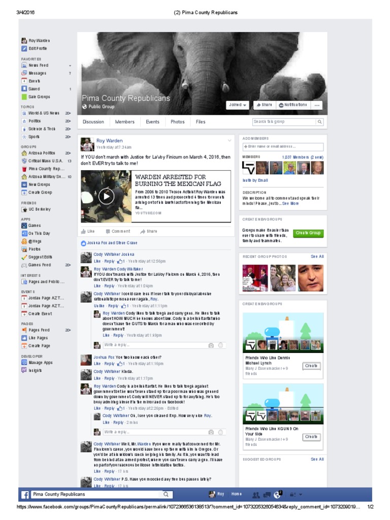 Whitaker Facebook Commentary | PDF | Public Sphere | Violence