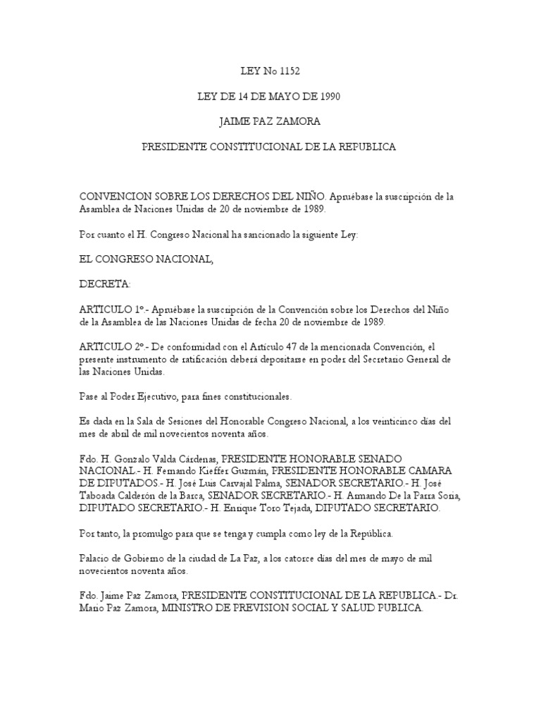 Ley 1152 | PDF