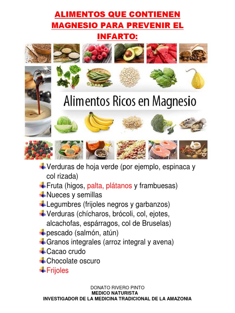 Frutas Y Verduras Ricas En Magnesio