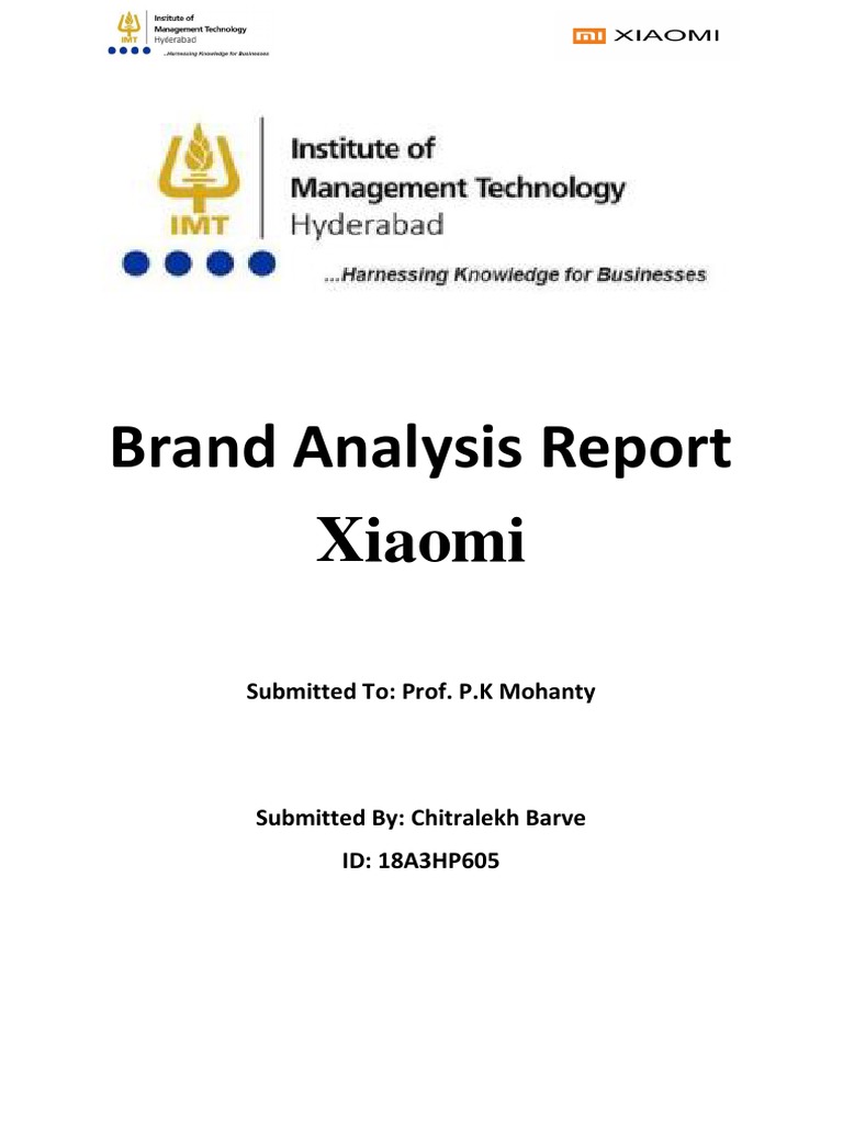 Brand Analysis Xiaomi Chitralekh | PDF | Xiaomi | Brand