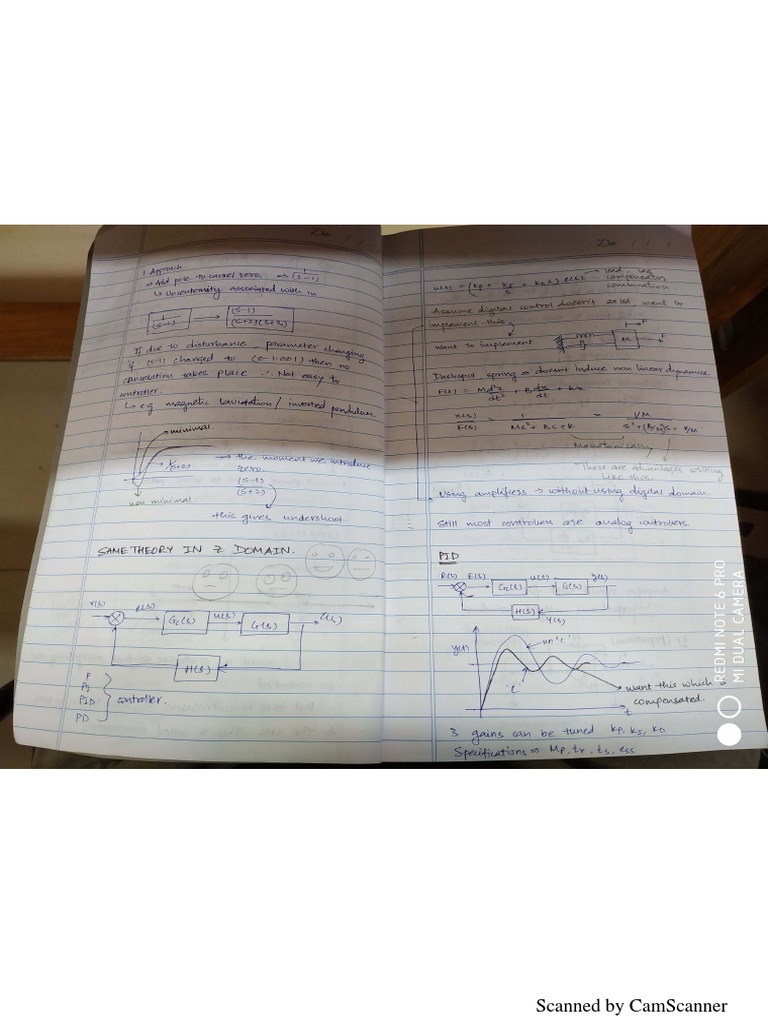 Control - Notes PJ Lec 2-3 | PDF