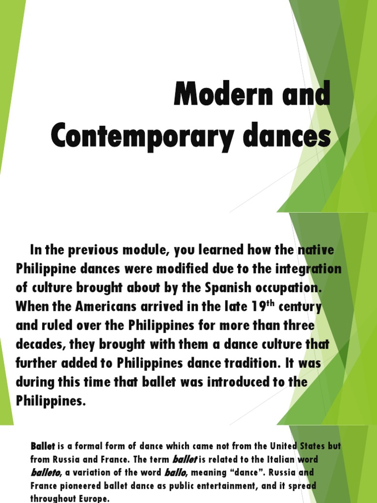 Modern vs. Contemporary Dance Explained | PDF | Ballet | Dances