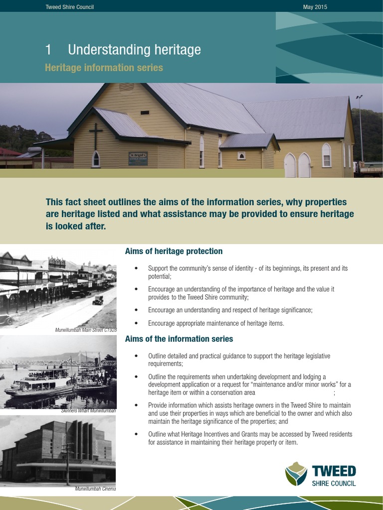 TSC06626 Heritage Fact Sheet 1 Understanding Heritage PDF | PDF | Real ...