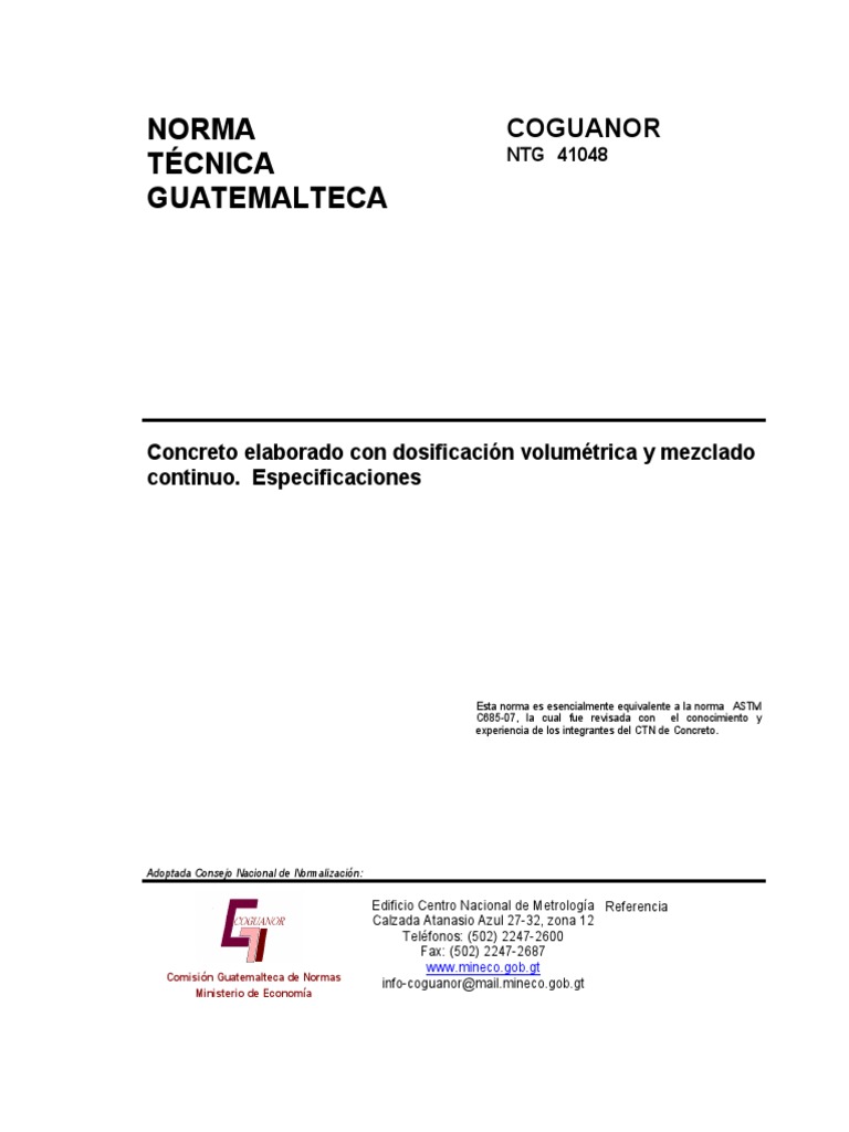 Norma Coguanor NTG 41048 Astm c685-07 PDF | PDF | Material compuesto ...