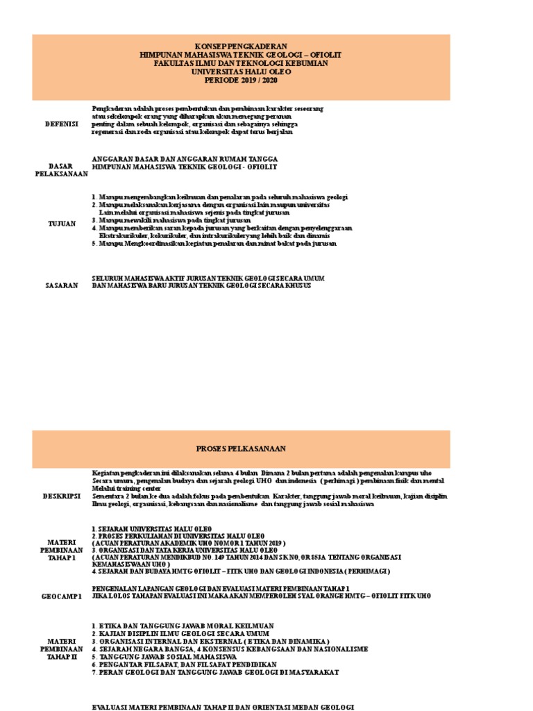 Proses dan Tujuan Pengkaderan Mahasiswa | PDF | Sains & Matematika