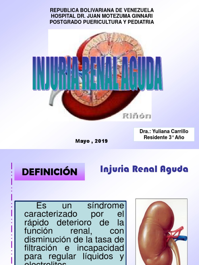 injuria renal aguda.ppt | Sodio | Riñón | Prueba gratuita de 30 días | Scribd