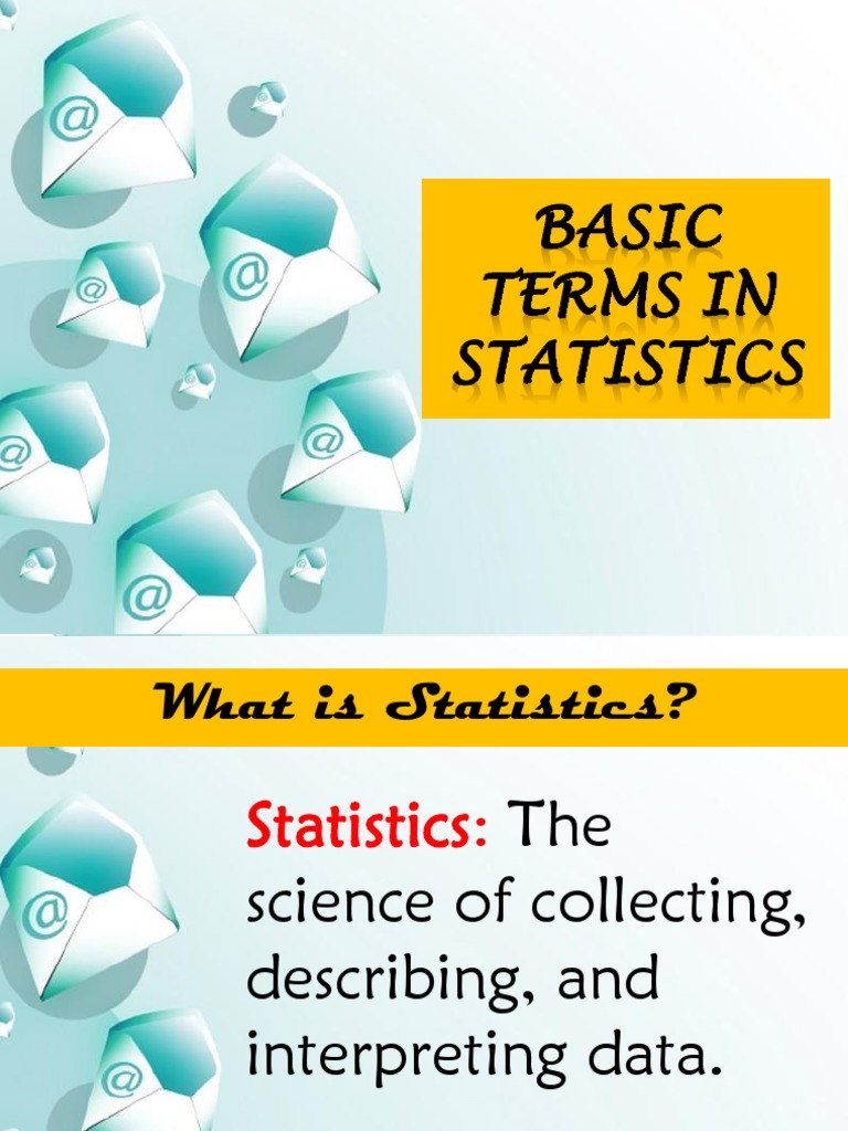PPT4 - Basic Terms in Statistics - 19 20 | Download Free PDF | Sampling ...