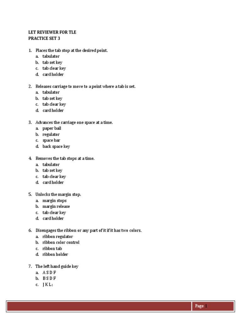 Tle Major Test Set 004 | PDF | Computer Data Storage | Input/Output