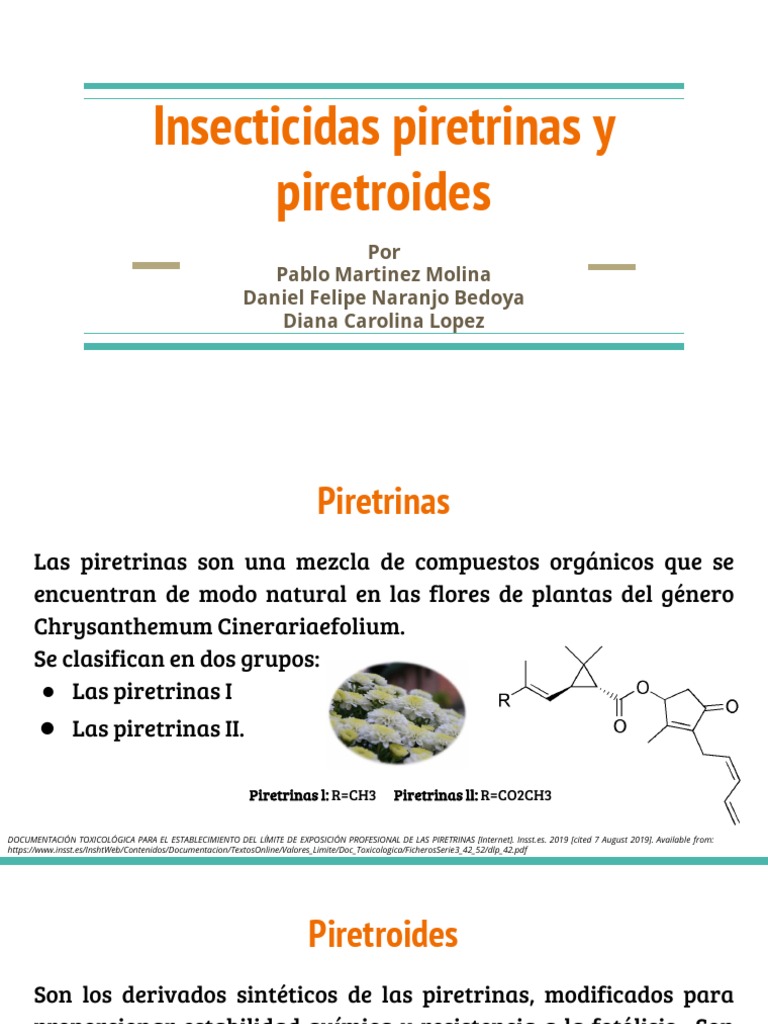 Piretrinas y Piretroides | PDF | Toxicología | Pesticida