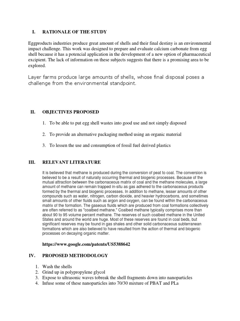 I. Rationale of The Study | Download Free PDF | Fossil Fuels | Methane