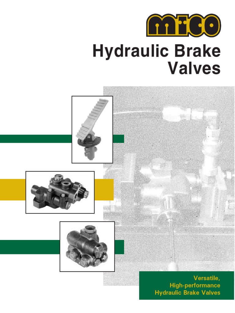 Mico Valve | PDF | Valve | Brake