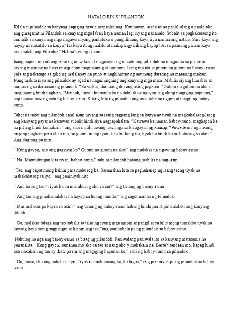 Pilandok | PDF