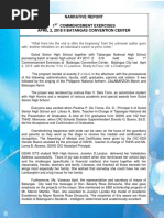 Narrative Report On Graduation 2019 | PDF