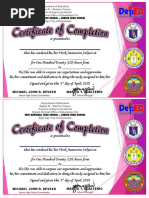 Certificate OJT Template | PDF