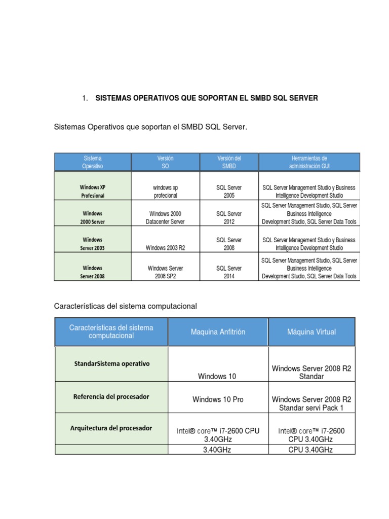 Aa4-Ev5-Informe Sobre La Ejecución Del Plan de Configuración | PDF | Servidor SQL de Microsoft ...