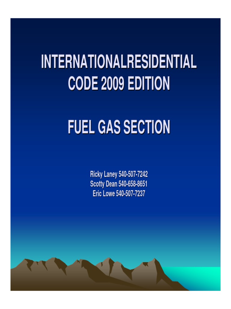 2009 International Fuel Gas Code Update | PDF | Chimney | Pipe (Fluid ...