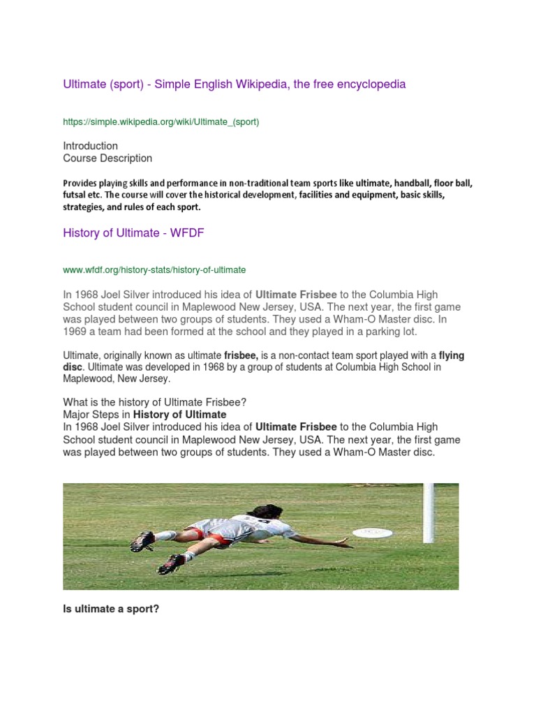 Non Traditional Sports Topic 2019-2020 | PDF | Sports Equipment | Sports