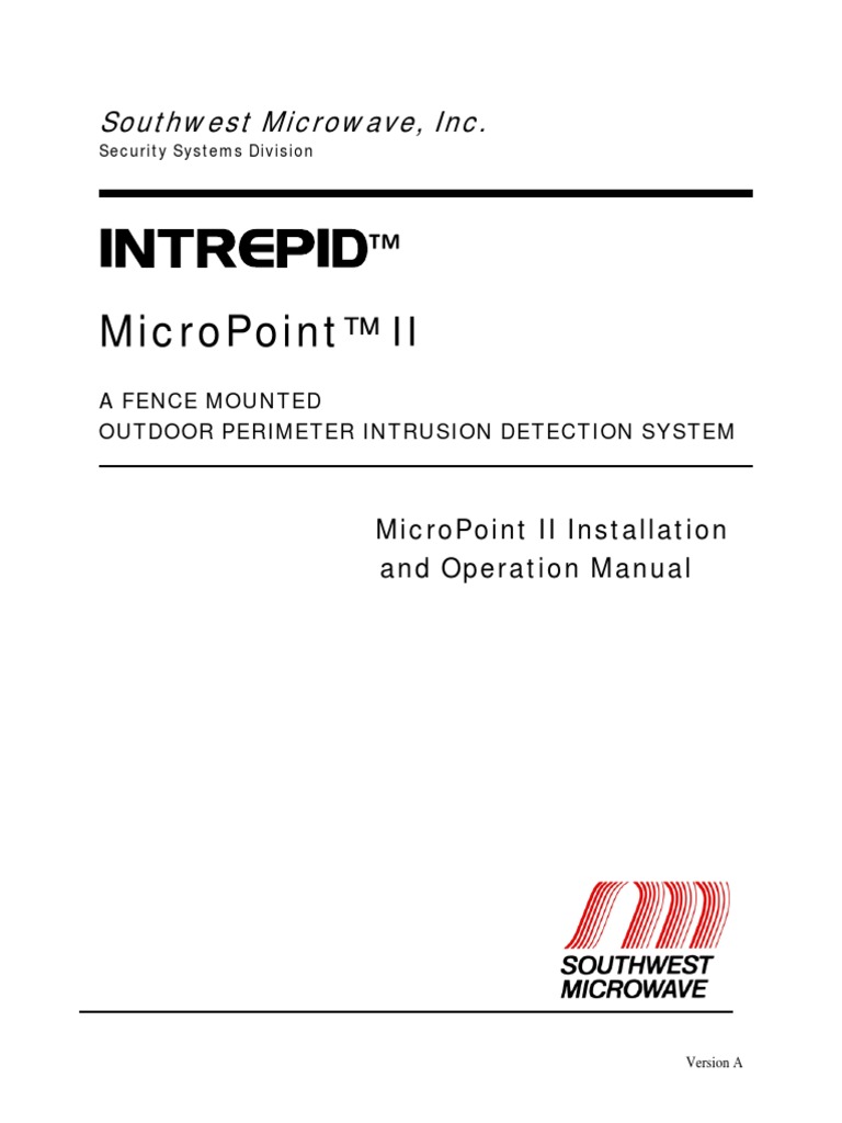 MicroPoint II Manual Ver A - Complete PDF | PDF | Security Alarm ...