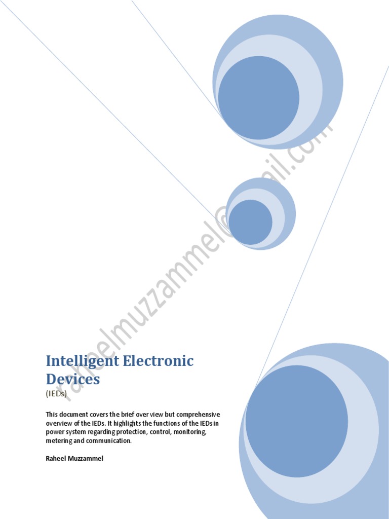 Overview of Intelligent Electronic Devices | PDF | Electric Power ...