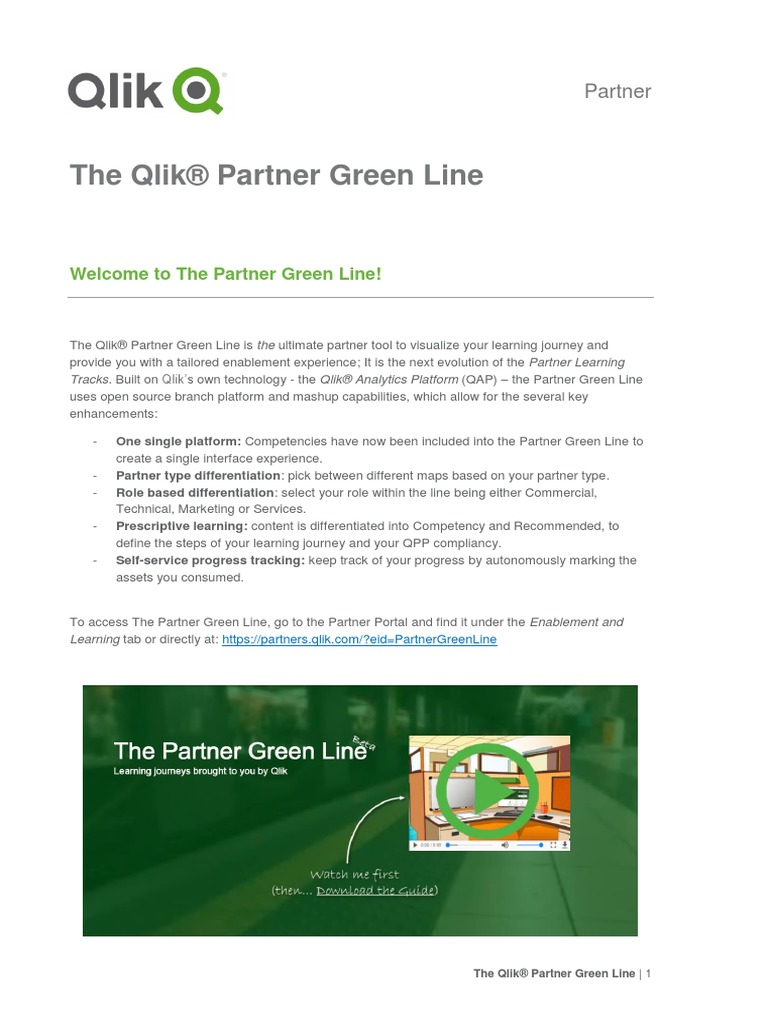 The Qlik Partner Green Line1 | PDF | Educational Technology | Computing