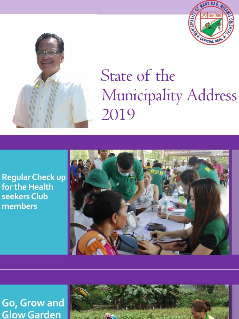2019 State of the Municipality Address | PDF | Agriculture | Economies