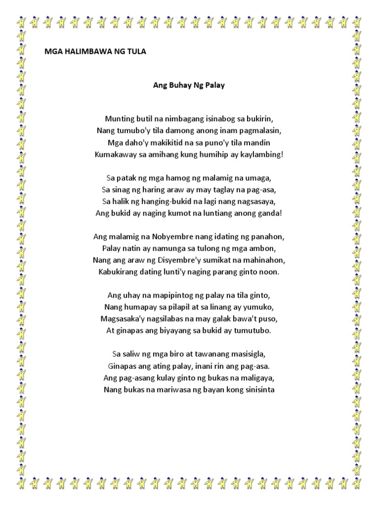 Mga Halimbawa NG Tula | PDF