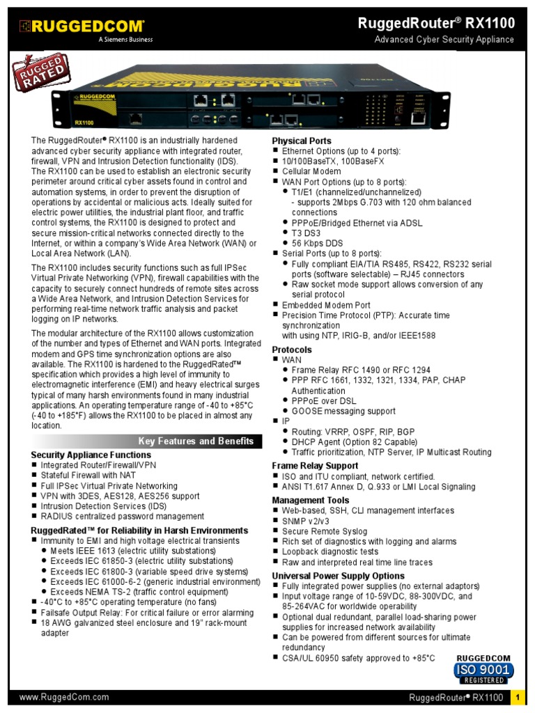 RX1000 | PDF | Computer Network | Router (Computing)