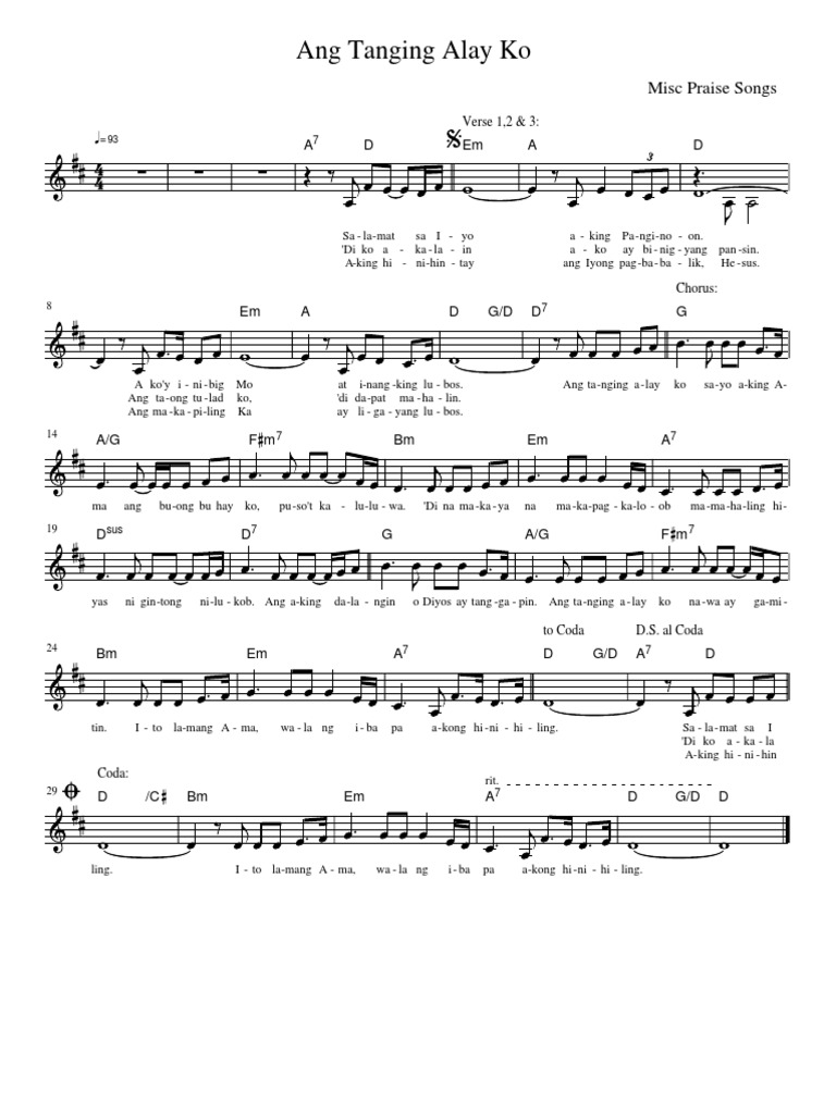 Ang Tanging Alay Ko | PDF