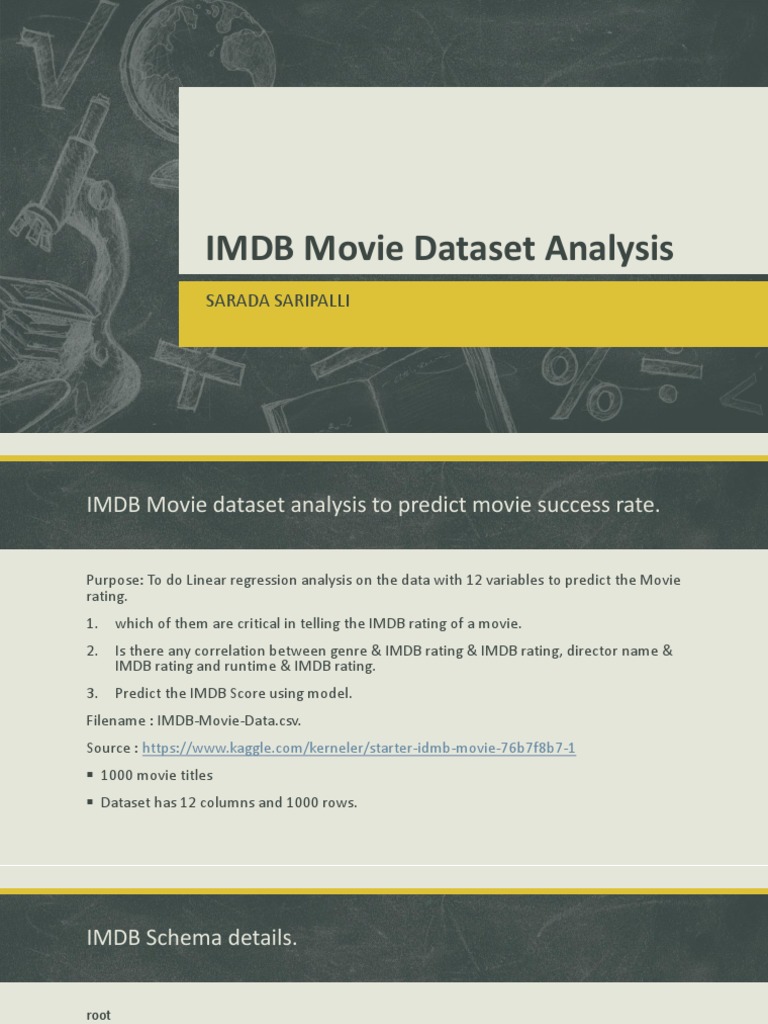Imdb Movie Data Set | PDF | Regression Analysis | Linear Regression