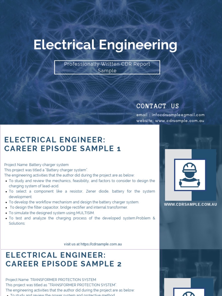 Electrical Engineering CDR Sample | PDF | Power Inverter | Engineering