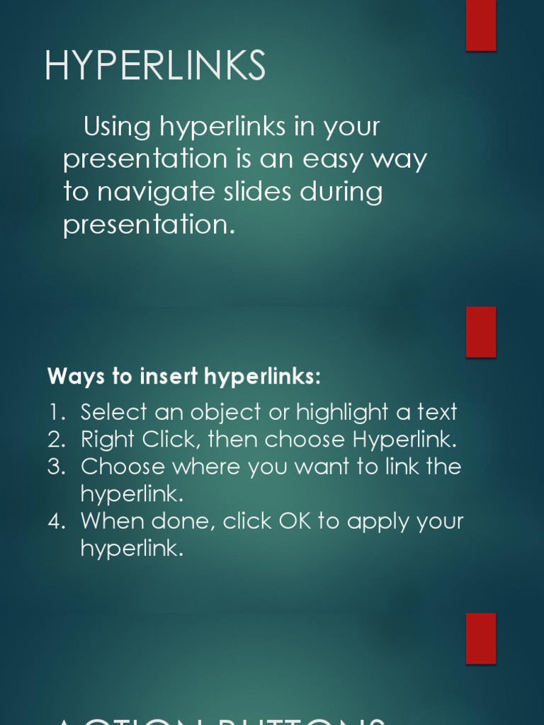 Hyperlinks: Using Hyperlinks in Your Presentation Is An Easy Way To ...