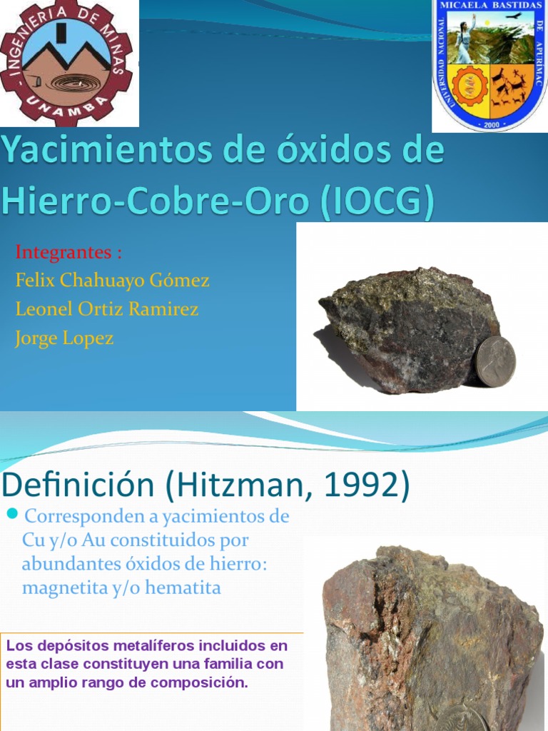 Yacimientos IOCG en los Andes | PDF | Geoquímica | Andes