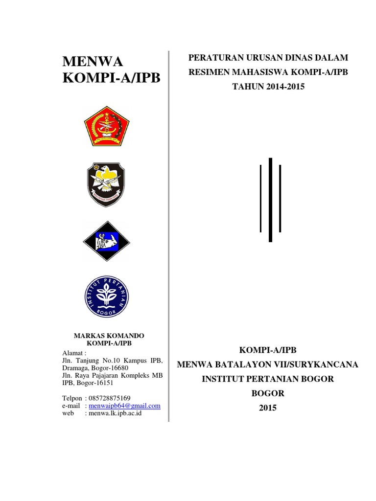 Peraturan Dinas Dalam Menwa IPB 2015 | PDF