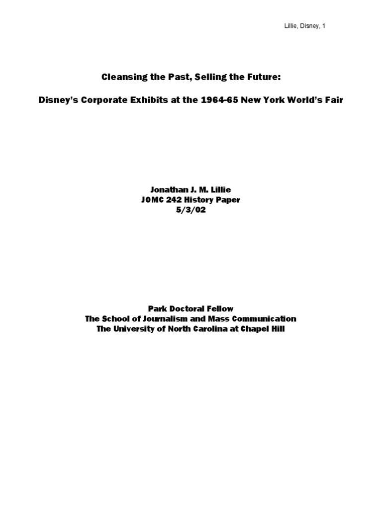Lillie Disney Draft | PDF | Walt Disney | The Walt Disney Company