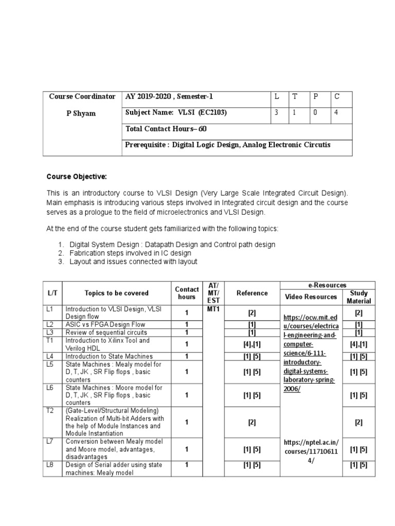Vlsi Lecture | PDF | Cmos | Design