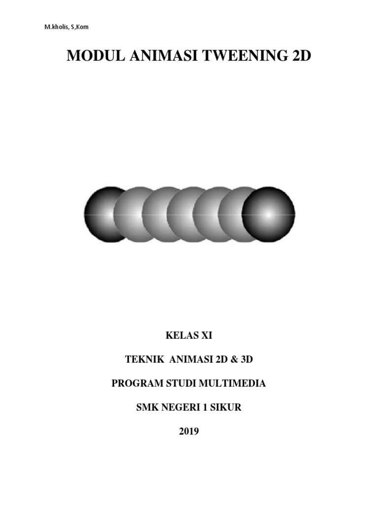 Modul Animasi Tweening 2D | PDF | Seni