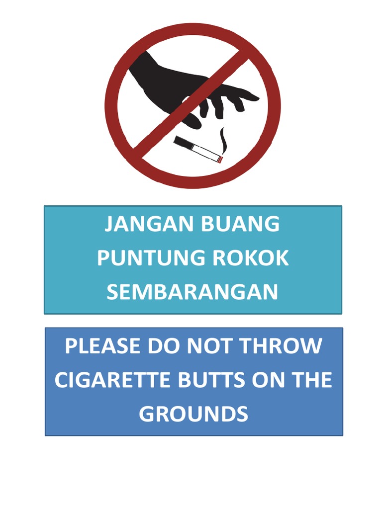Poster Buang Rokok | PDF
