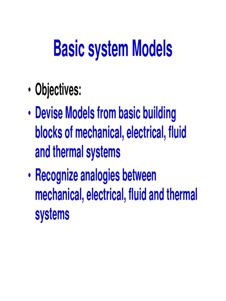 Basic System Model | PDF | Rotation Around A Fixed Axis | Torque