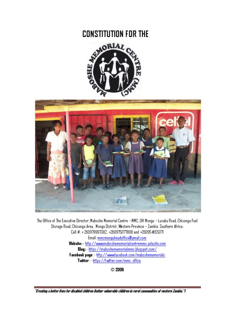 MMC Constitution | PDF | Chairman | Board Of Directors