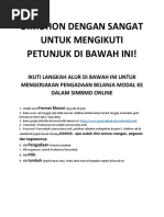 Tutorial Input Belanja Modal 2023 | PDF