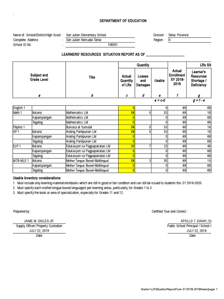 LR Situation Report Form (Blank) | PDF | Tagalog Language | Behavior ...