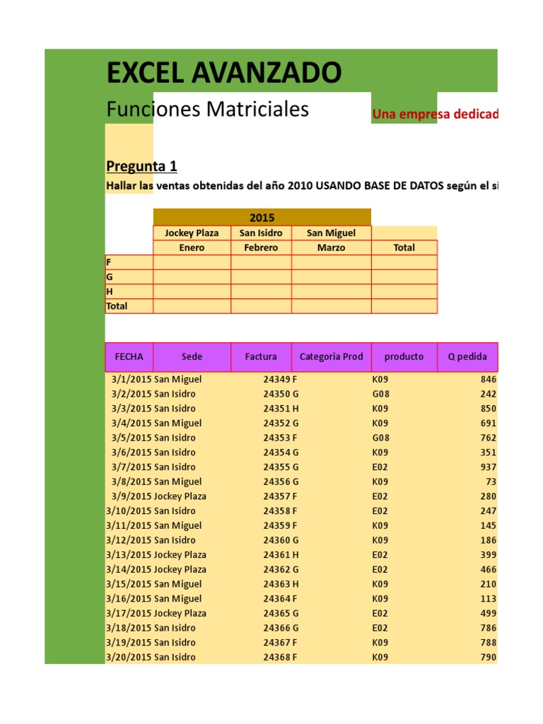 05 - Funciones Matriciales - Parte 1 | PDF