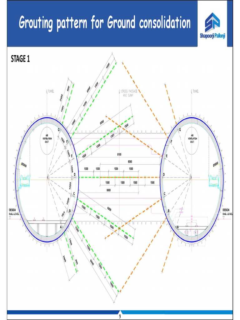Grouting Pattern For Ground Consolidation: Stage 1 | PDF