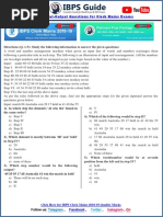 TOP 50 Linear Seating Arrangement Questions | PDF | Social Science