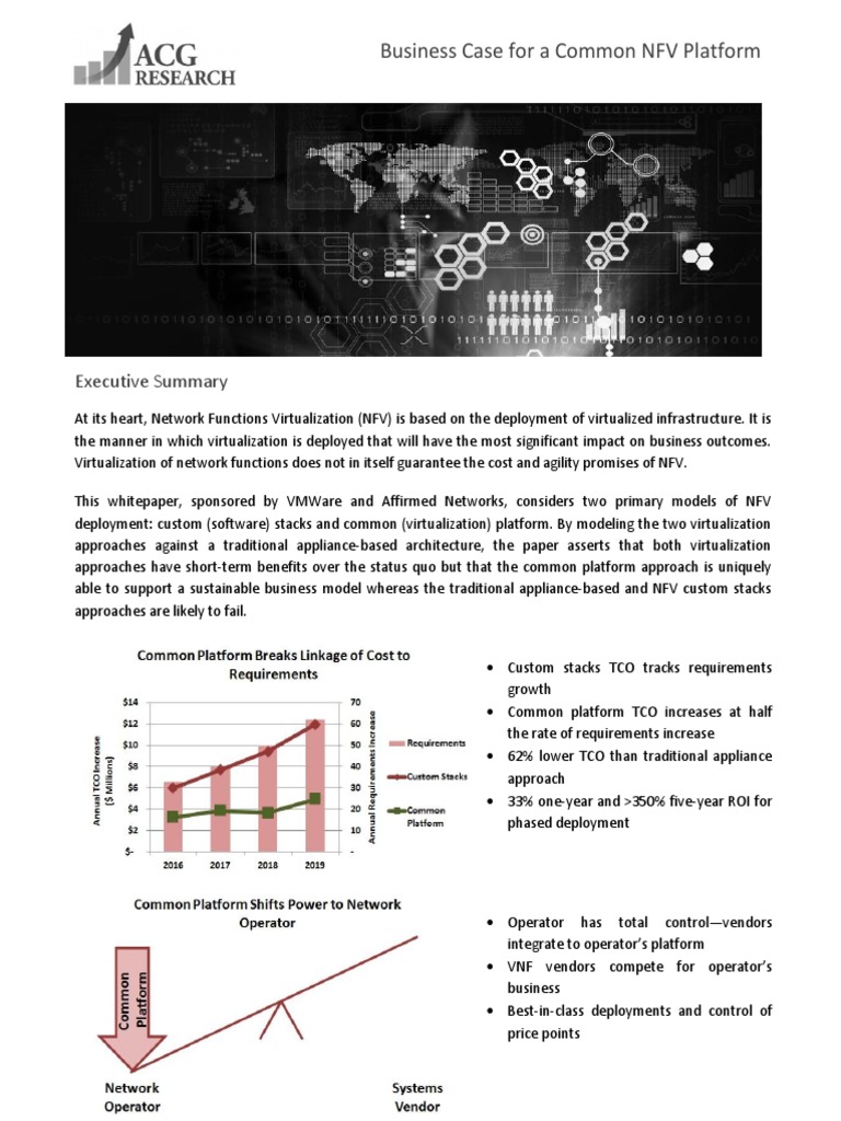 Business Case For A Common NFV Platform - ACG PDF | PDF | Computer ...