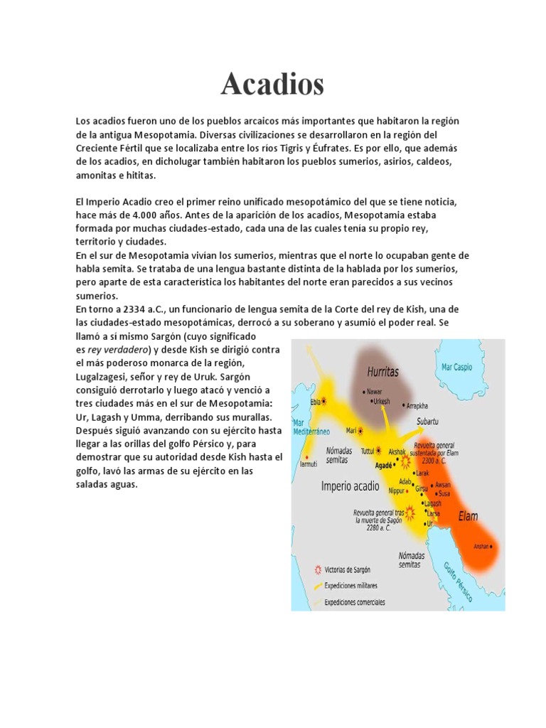 La civilización acadia: El primer imperio unificado de Mesopotamia ...