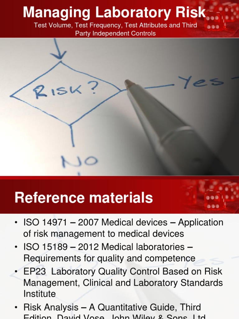 Managing Laboratory Risk: Test Volume, Test Frequency, Test Attributes ...